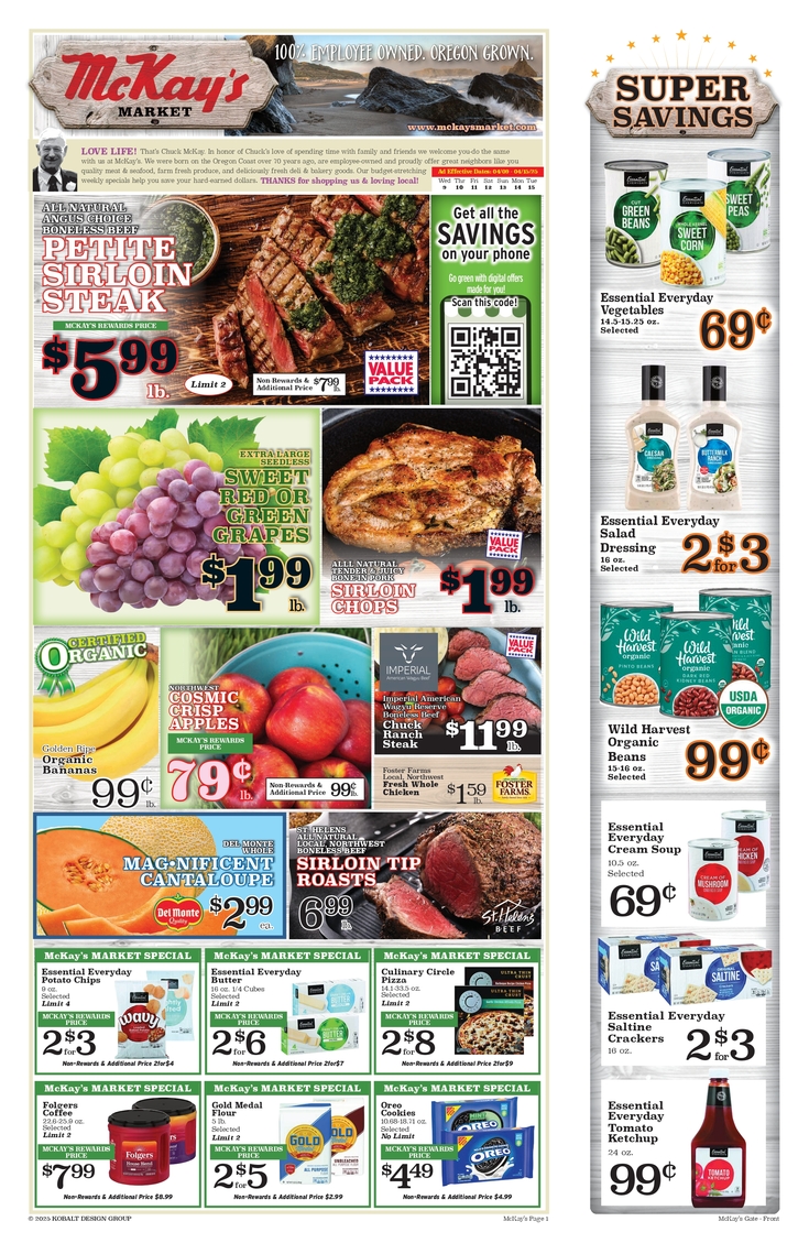 Print Weekly Specials | McKay's Market | Newport - 107 N. COAST HWY | Weekly Ad 4/9/2025 - 4/15/2025
